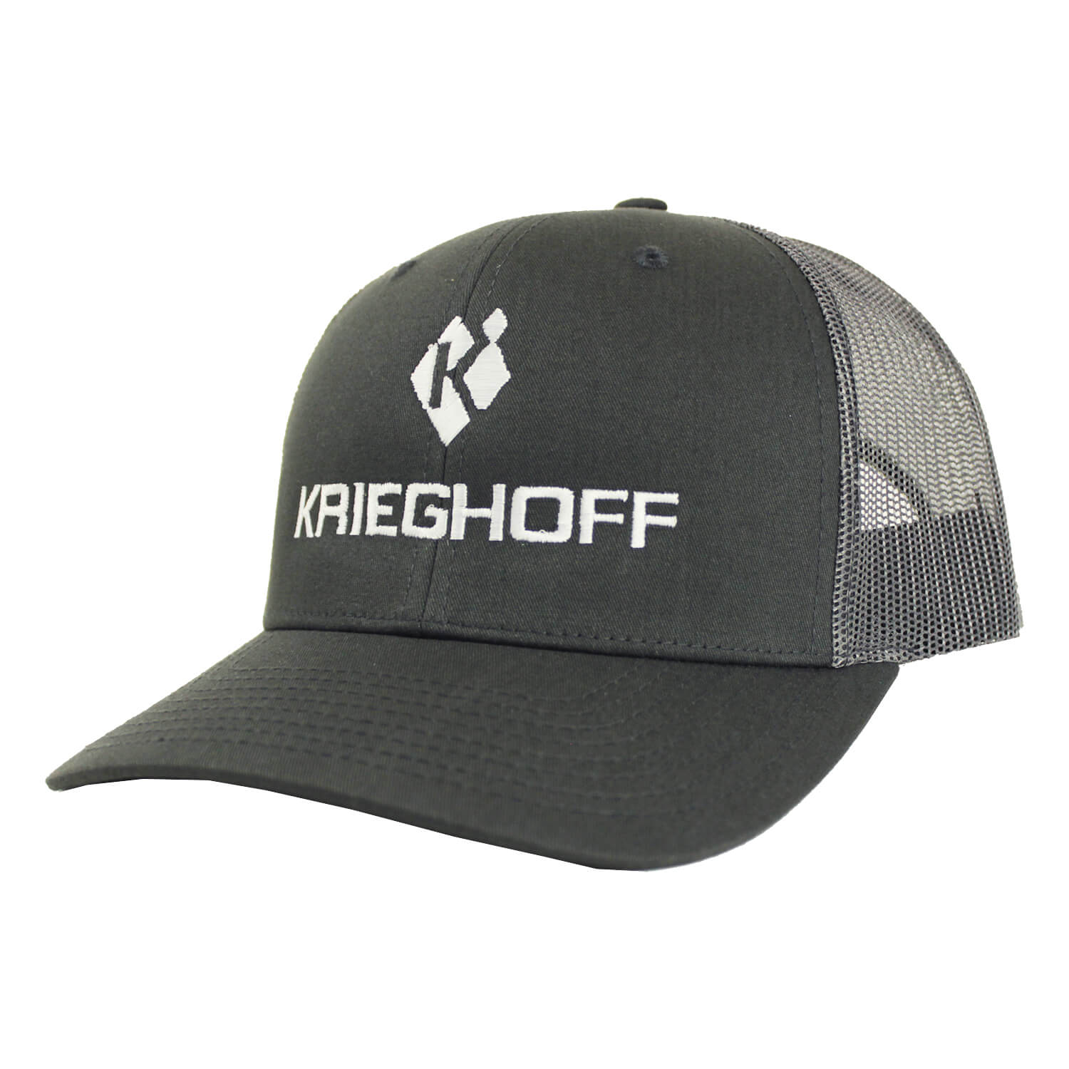 Krieghoff "Richardson" Trucker Hat, Charcoal | Krieghoff